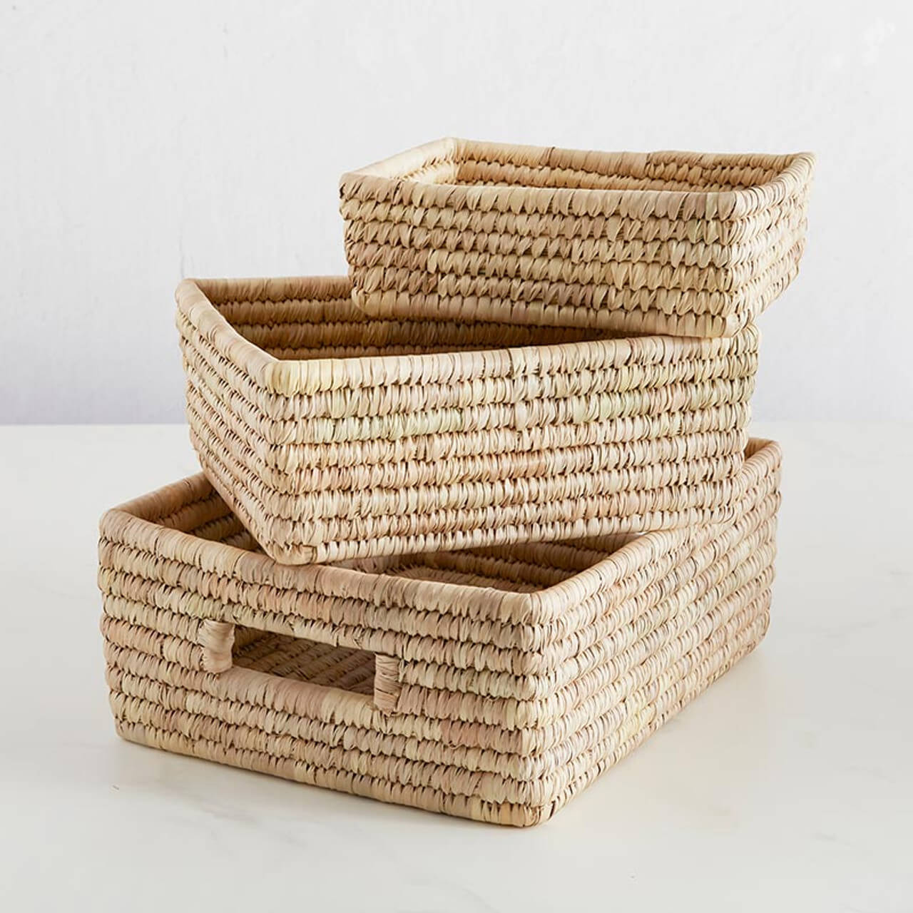 Rectangle Mini Baskets Set | Vintage Crossroads