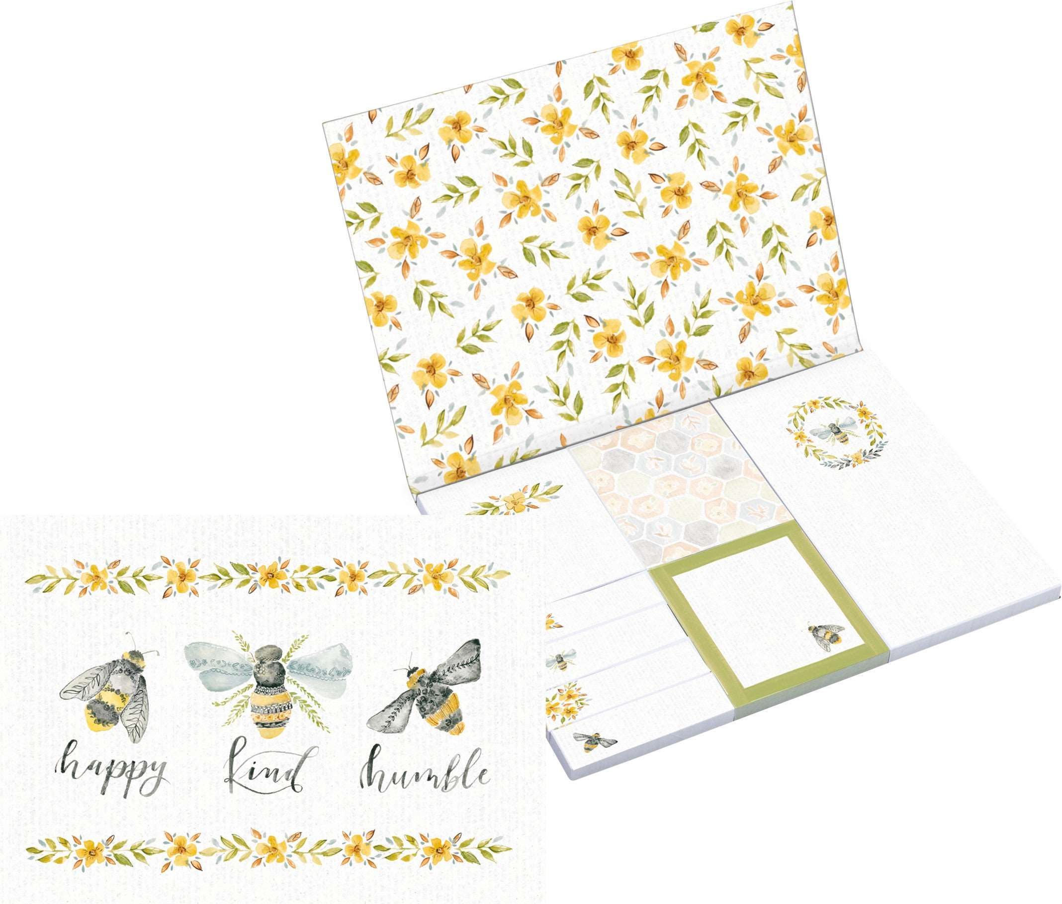 Bee Sticky Notes Set | Vintage Crossroads