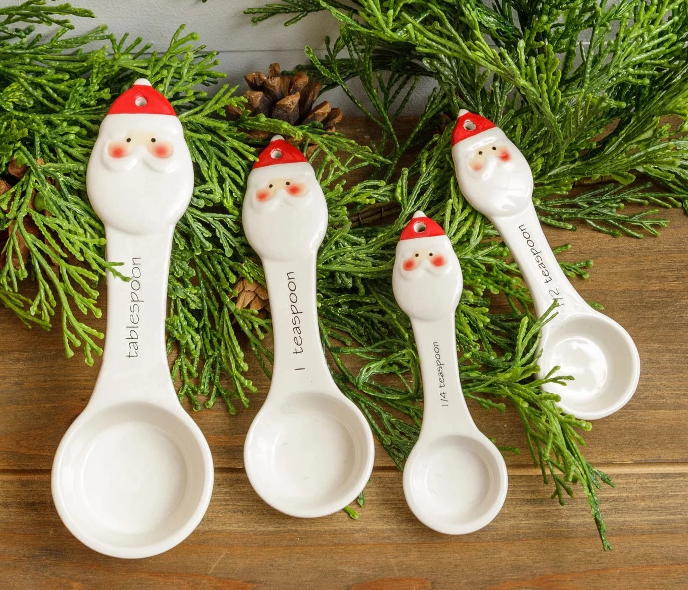 Santa Measuring Spoons | Vintage Crossroads