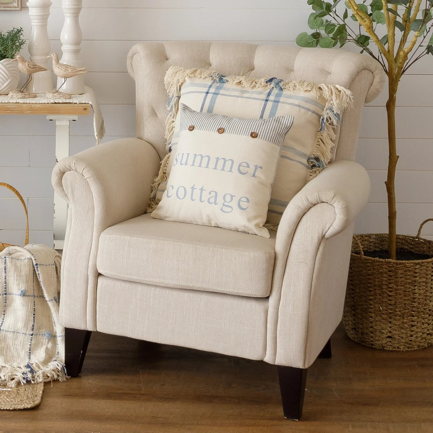 Summer Cottage Pillow | Vintage Crossroads