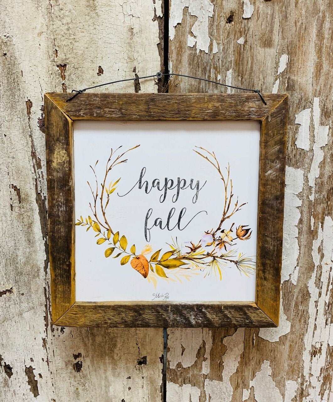 Happy Fall Sign | Vintage Crossroads