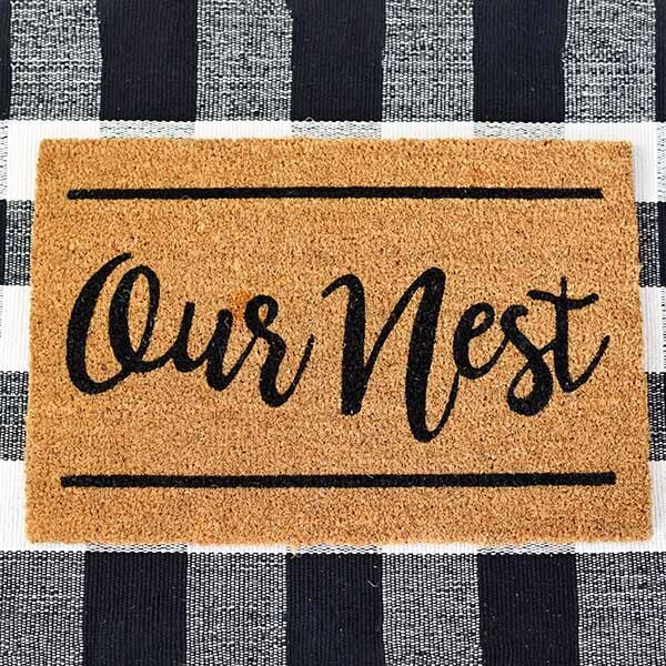 Our Nest Door Mat | Vintage Crossroads