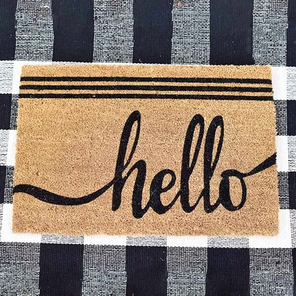 Hello Door Mat | Vintage Crossroads