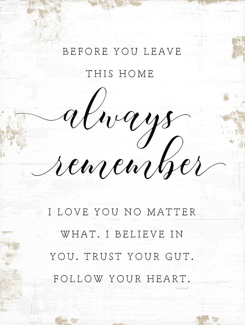 Always Remember Sign | Vintage Crossroads