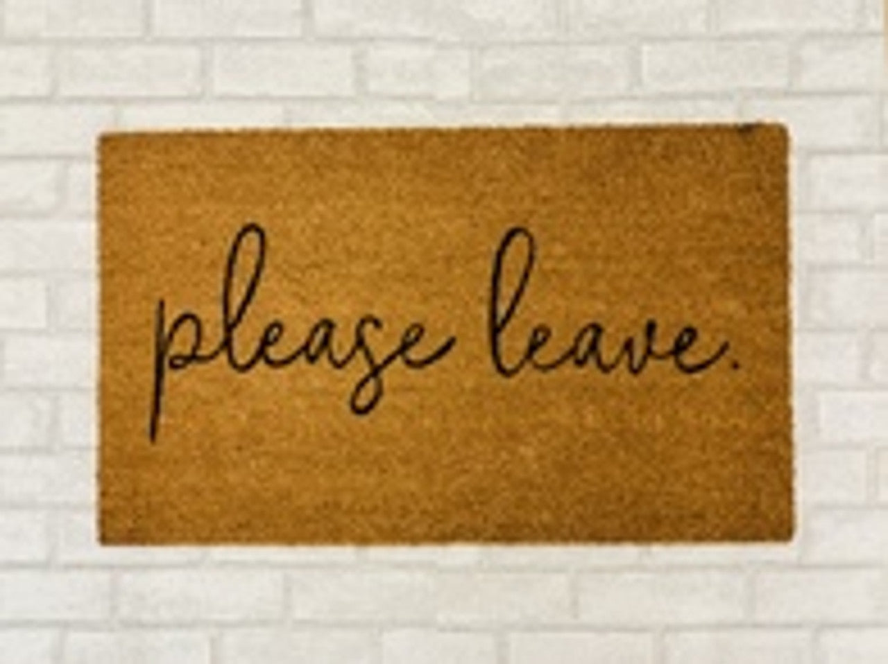 Please Leave Door Mat | Vintage Crossroads